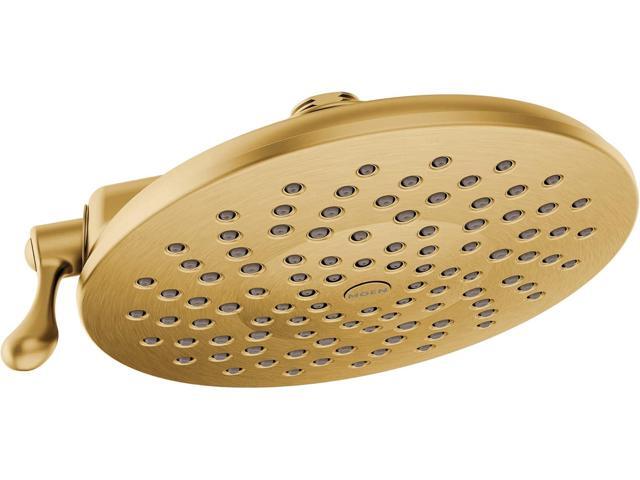 Click here for Moen Velocity Brushed Gold Two-Function Rainshower... prices