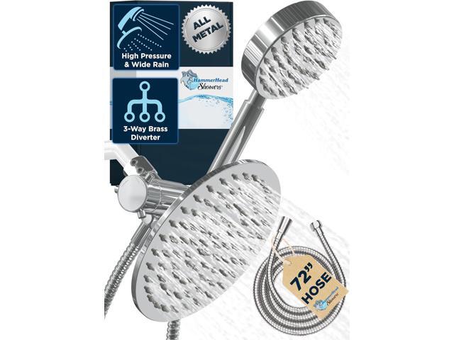 Click here for HammerHead Showers Solid Metal Dual Shower Head Co... prices