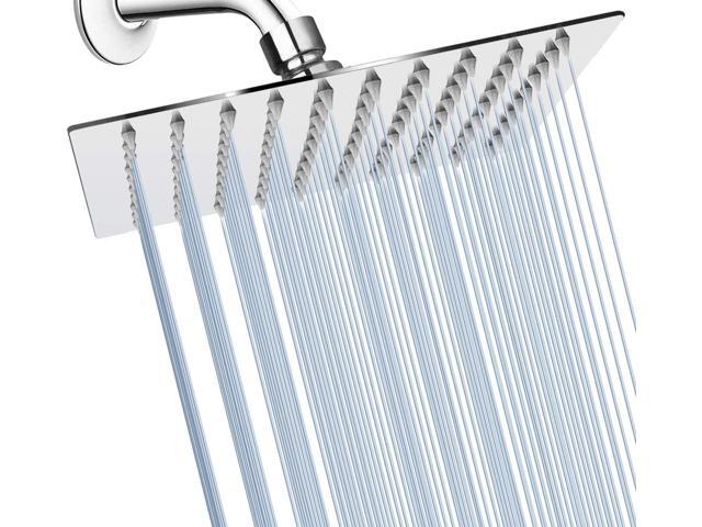 Click here for GGStudy Square 8 Inch Square Stainless Steel Showe... prices