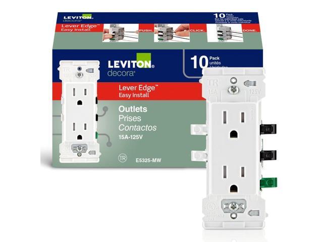 Click here for Leviton Decora Edge 15 Amp Tamper-Resistant Duplex... prices