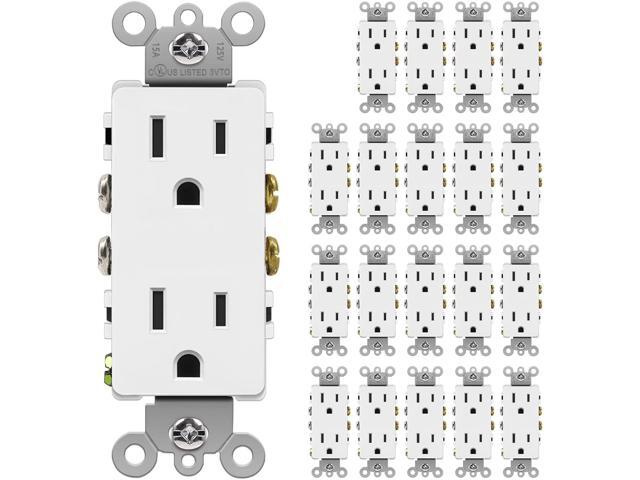 Click here for BESTTEN 20 Pack 15 Amp Decor Electrical Wall Outle... prices