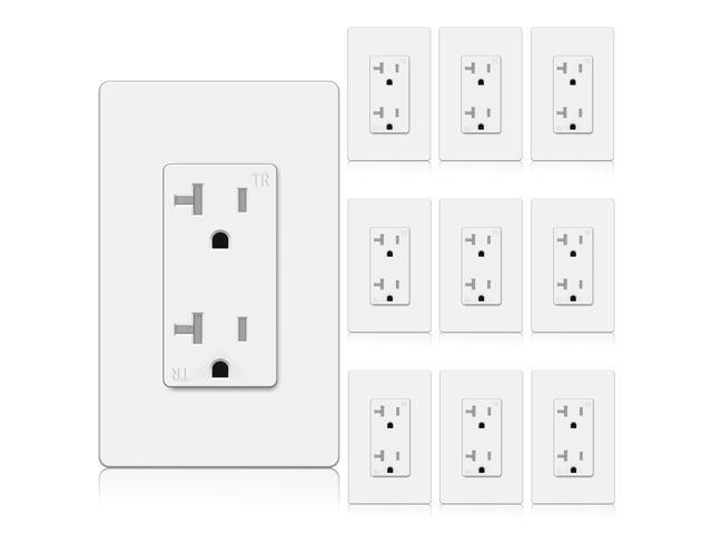 Click here for BESTTEN 10 Pack 20 Amp Receptacle Outlet with Tamp... prices