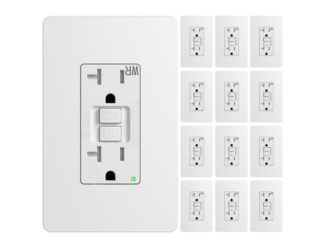 Click here for Amico 12 Pack GFCI Outlet 20 Amp  with Wall Plate... prices
