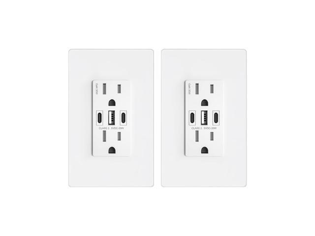 Click here for USB Wall Outlet  30W GaN 6.0A USB Outlet Receptacl... prices