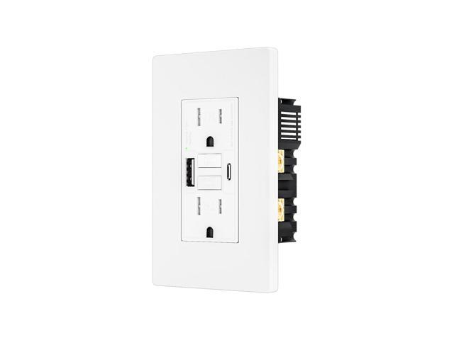 Click here for 15AMP GFCI Outlet with 4.8A/24W Type A & Type C US... prices