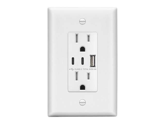 Click here for LIDER 5.0A 25W USB Wall Outlet  Duplex Tamper-Resi... prices