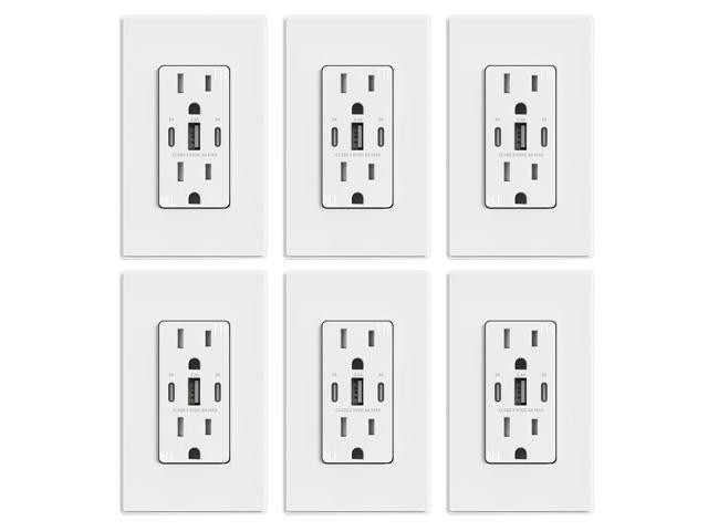 Click here for ELEGRP USB Outlets  30W 6.0 Amp USB C Outlets Rece... prices