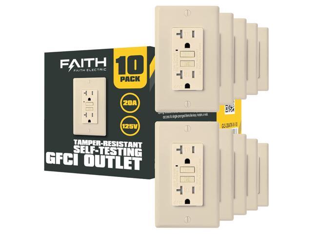 Click here for Faith [10-Pack] 20A GFCI Outlets Slim  ETL Listed... prices