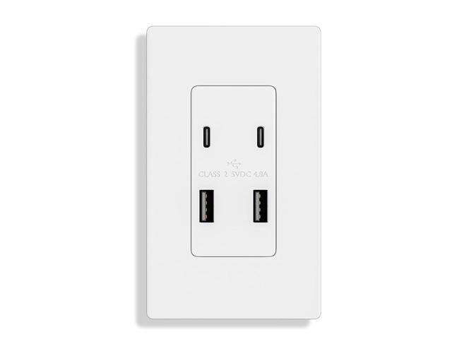 Click here for USB Outlet with 4.8A/24W Type A & Type C USB Charg... prices