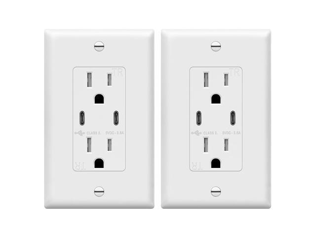 Click here for TOPGREENER 2-Port USB C 3.6A 18W Wall Outlet  15 A... prices