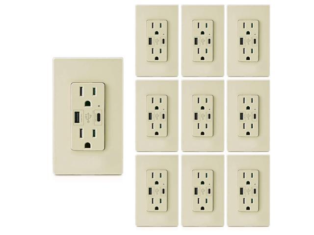 Click here for Micmi Ivory USB Outlet with C + A Wall Dual High S... prices