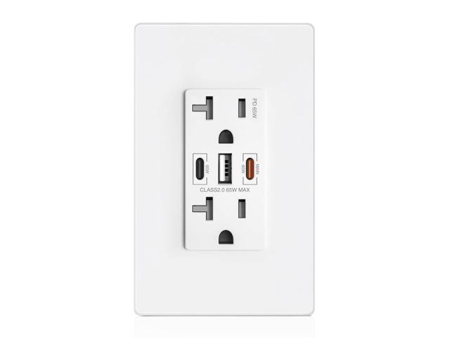 Click here for USB Wall Outlet  65W GaN USB Outlet Receptacles wi... prices