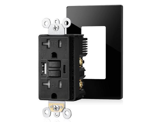 Click here for SURAIELEC 20 Amp GFCI Outlet with USB Ports  Self-... prices