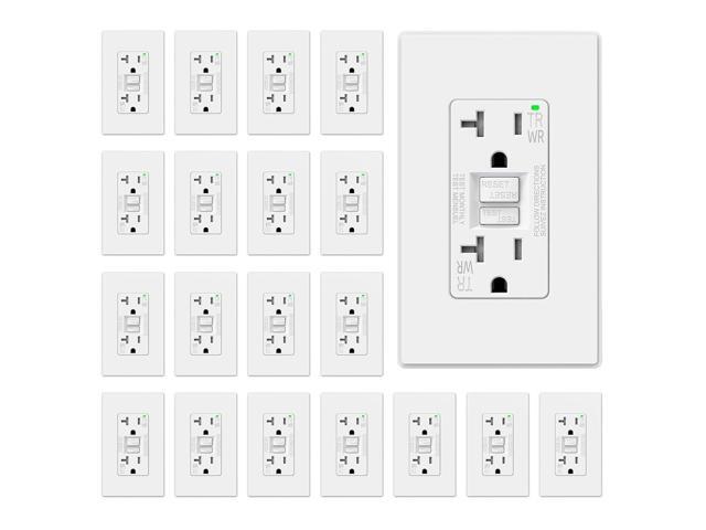 Click here for ELEGRP GFCI Outlet Outdoor  20 Amp Self-Test Thinn... prices