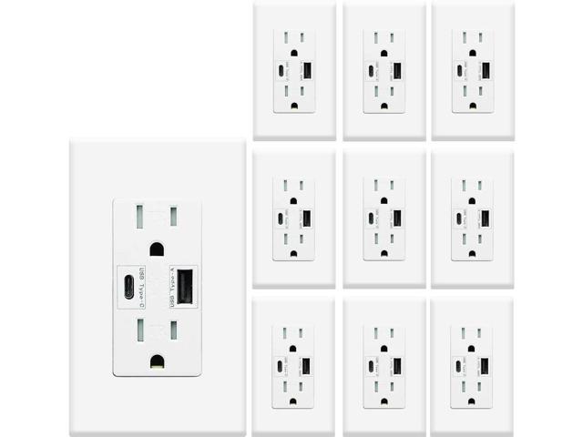 Click here for USB C Wall Outlet Receptacle  4.8A USB Type C + A... prices