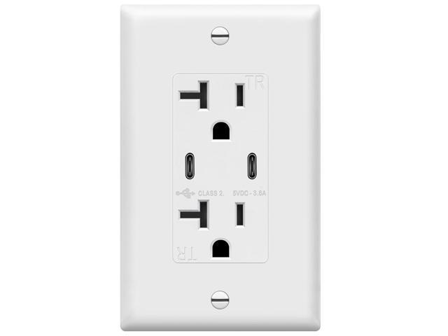 Click here for TOPGREENER 2-Port USB C Wall Outlet  20 Amp Tamper... prices