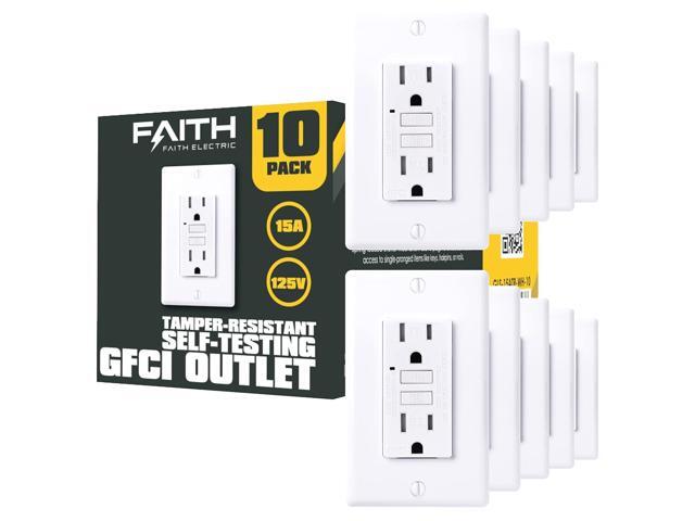 Click here for Faith [10-Pack] GFI Receptacle 15 Amp  ETL Listed... prices