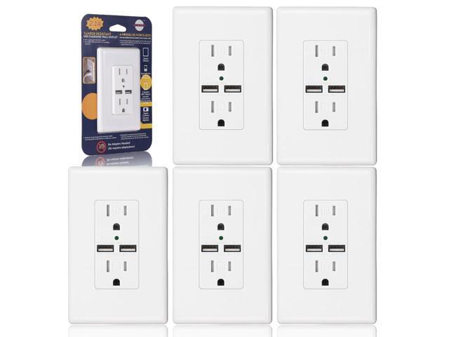 Click here for 2.1A USB Wall Outlet  15Amp Tamper Resistant Duple... prices