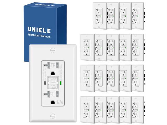 Click here for (20 Pack) UNIELE Self-Test 20 Amp WR GFCI Receptac... prices