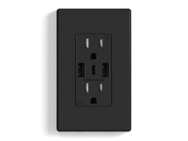 Click here for ELEGRP 3-Port USB C Wall Outlet Receptacle  Matte... prices