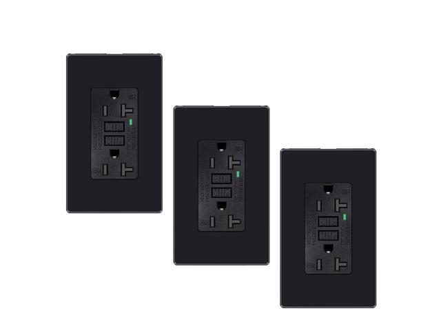 Click here for Black GFCI Outlet 20 Amp  3 Pack Weather & Tamper... prices