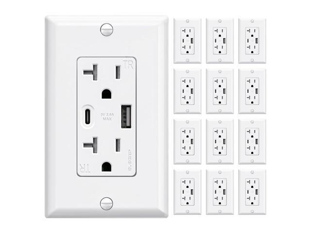 Click here for ELEGRP USB Wall Outlets 12 Pack  20 Amp USB C Wall... prices