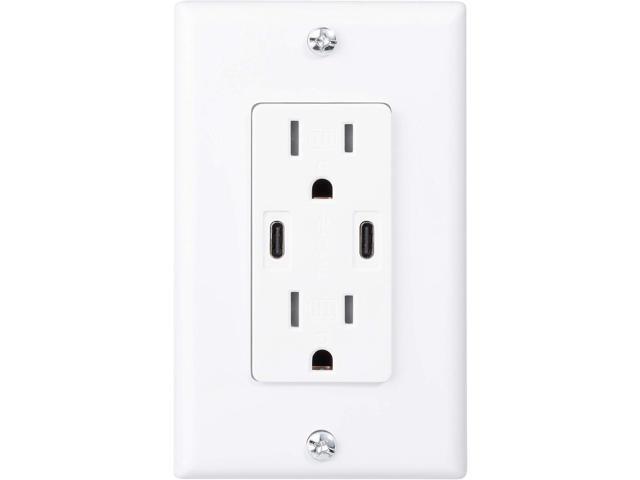 Click here for 18W Dual USB Type C With Power Delivery Wall Outle... prices