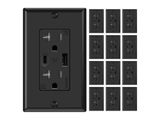 Click here for ELEGRP USB Wall Outlets 12 Pack  20 Amp USB C Wall... prices