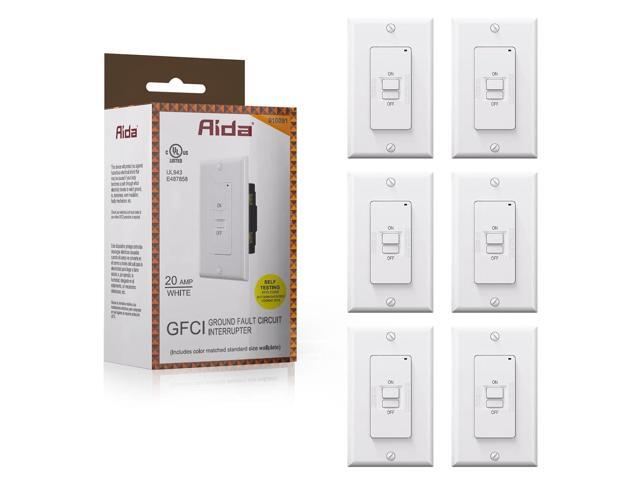 Click here for AIDA Blank Face GFCI  20 Amp  Self Test  LED Indic... prices