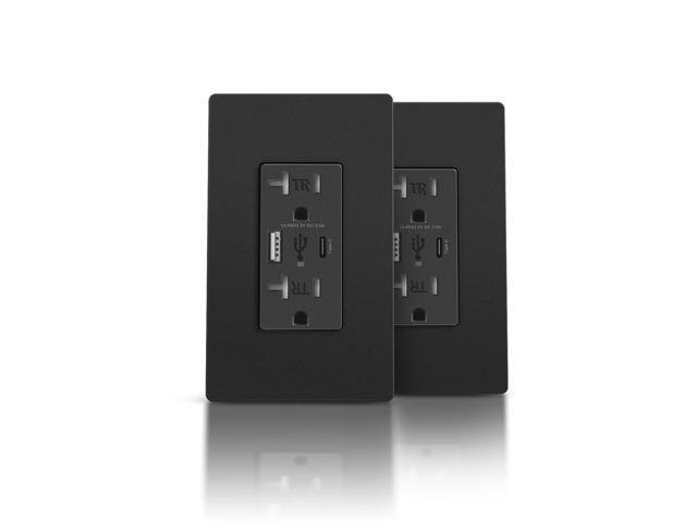 Click here for Black USB C Outlets  4.8A 24W High Speed Charging... prices
