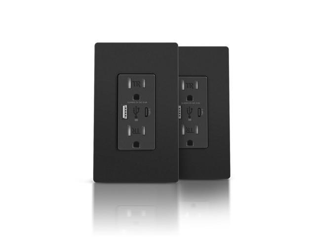 Click here for Black USB Wall Outlets  4.8A USB Wall Receptacle w... prices