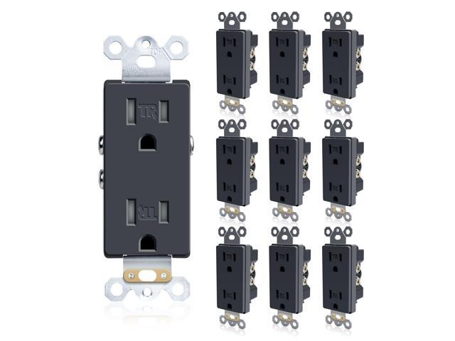 Click here for Black Standard Electrical Receptacle Outlet  15 Am... prices
