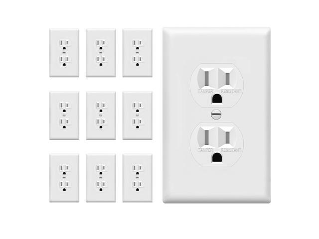 Click here for Enerlites 61580-TR-WWP-10PCS  Duplex Receptacle Ou... prices
