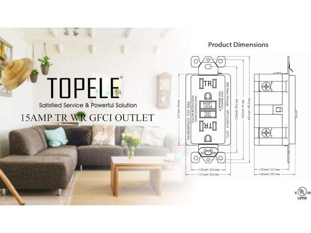 Click here for 15 Amp GFCI Outlet  125 Volt Weather-Resistant Tam... prices