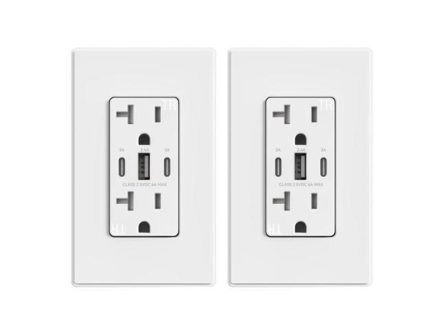Click here for ELEGRP USB Outlets  30W 6.0 Amp USB C Outlets Rece... prices