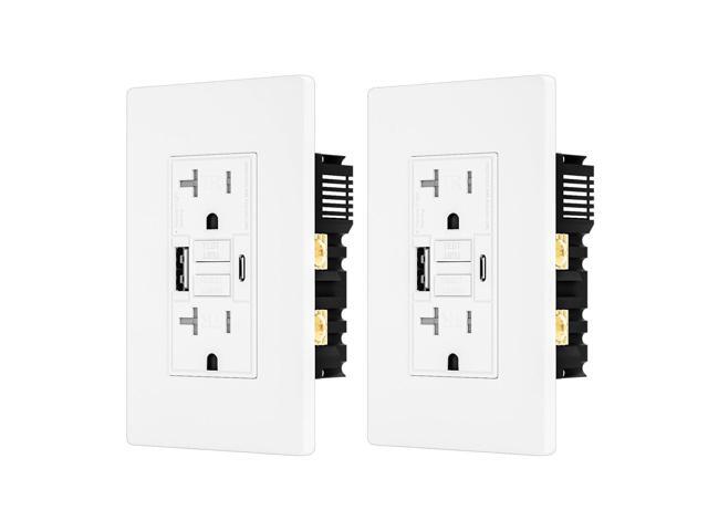 Click here for 20AMP GFCI Outlet with 4.8A/24W Type A & Type C US... prices