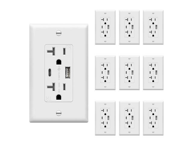 Click here for TOPGREENER USB Outlet  Type C USB Wall Outlet  20... prices