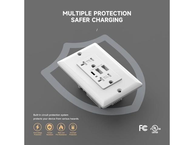 Click here for 5Pack USB Wall Outlet  6.0 Amp Charging Power Outl... prices