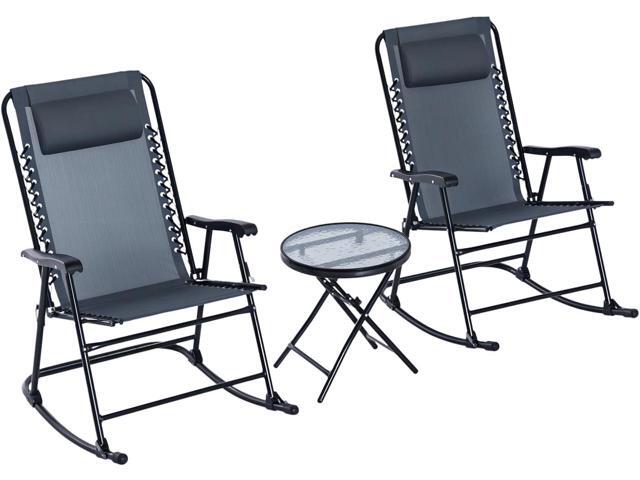 Click here for Outsunny 3 Piece Outdoor Rocking Bistro Set  Patio... prices