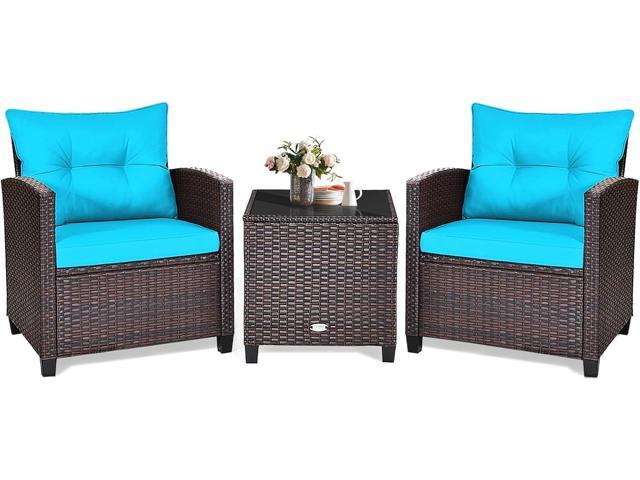 Click here for KOTEK 3 Piece Patio Furniture Set  Outdoor Convers... prices