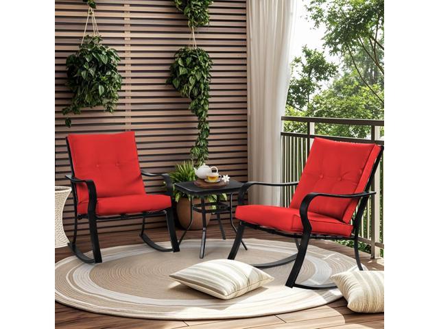 Click here for Incbruce 3 Piece Patio Bistro Set Outdoor Rocking... prices