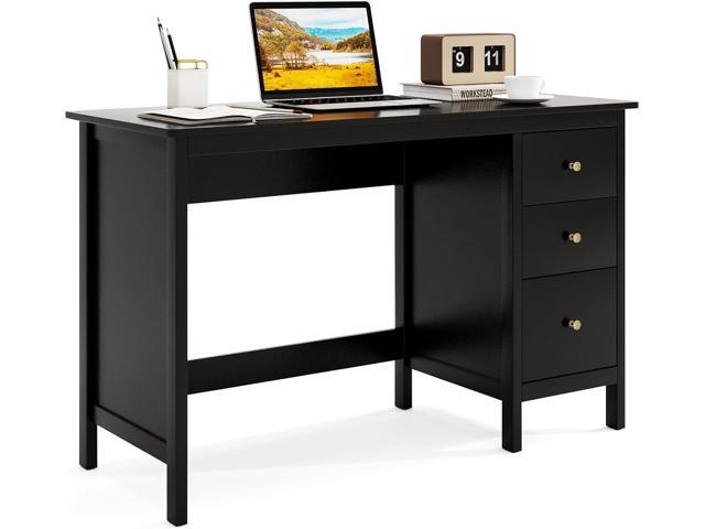 Click here for Tangkula Black Desk with Drawers  Modern Home Offi... prices