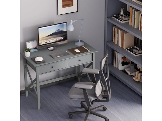 Click here for Computer Desk with 2 Drawers  Elegant Home Office... prices