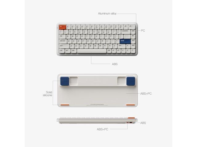 Click here for MelGeek O2 Wireless Mechanical Quiet Keyboard for... prices