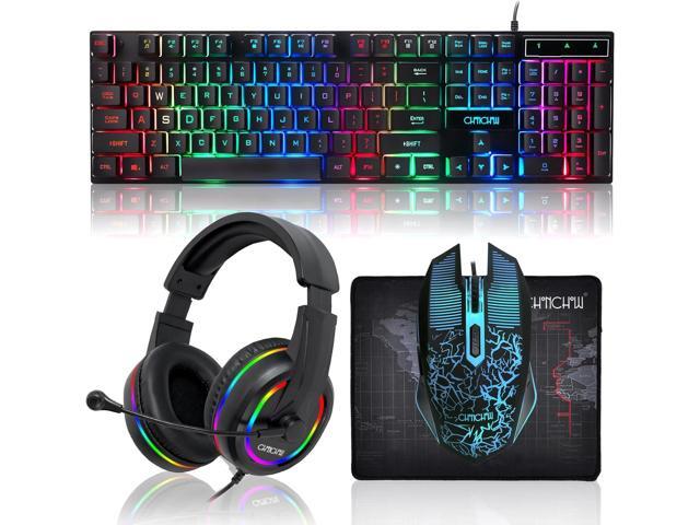 Click here for Gaming LED Keyboard Mouse Headset and Mousepad Bun... prices