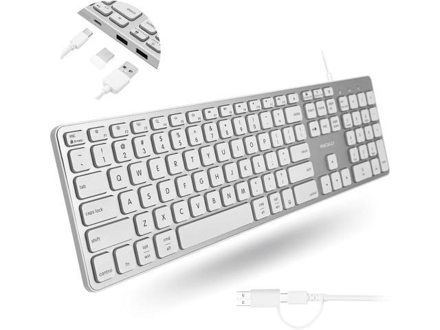 Click here for Macally Wired Keyboard for Mac with USB Hub (2X US... prices