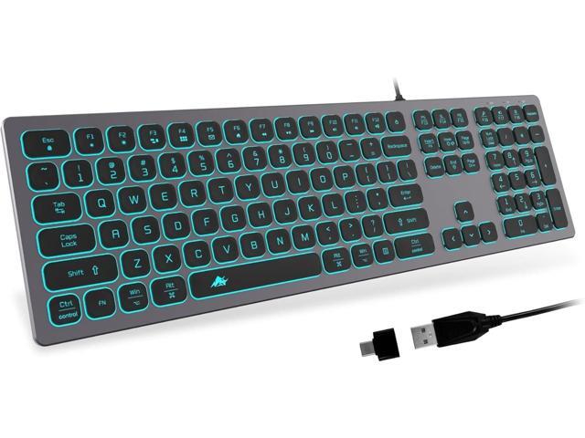 Click here for Aluminum Quiet Wired Slim Chiclet Keyboard - Compa... prices