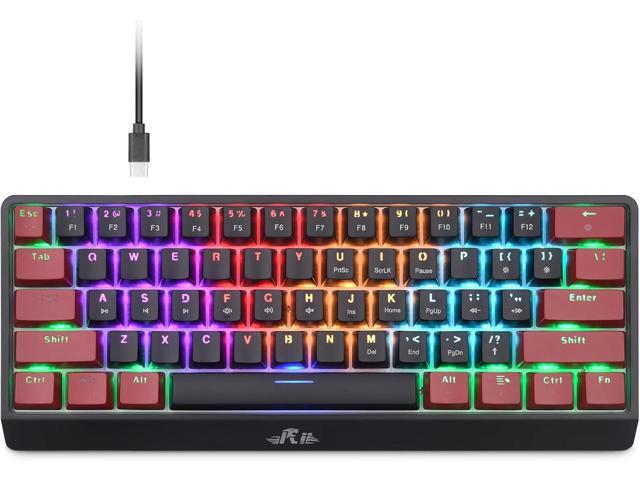 Click here for Rii RK806 60 Mechanical Gaming Keyboard 61 Keys Co... prices