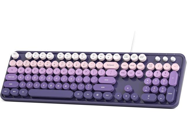 Click here for Wired Retro Keyboard  104 Keys Full-Sized Typewrit... prices