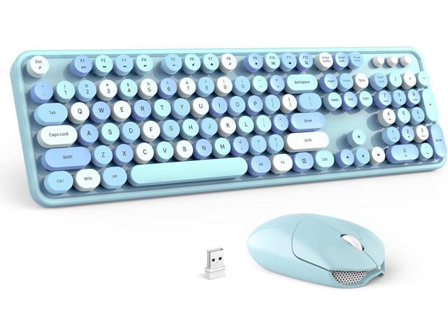 Click here for Wireless Keyboard and Mouse Combo - GEEZER Sky Blu... prices